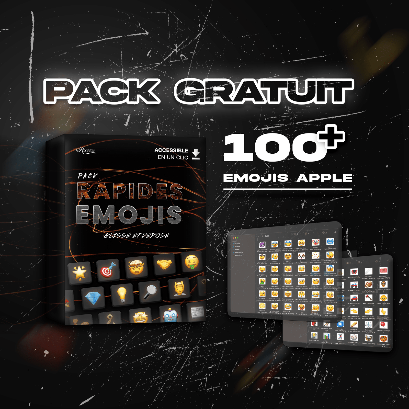 Pack Emojis Apple Fond Transparent | AXCAV